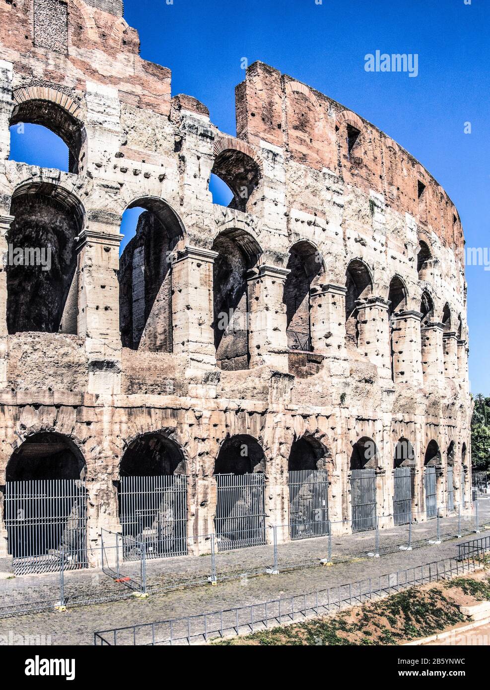 Italy.Rome.The Colosseum (Colosseo).This imposing building was erected ...