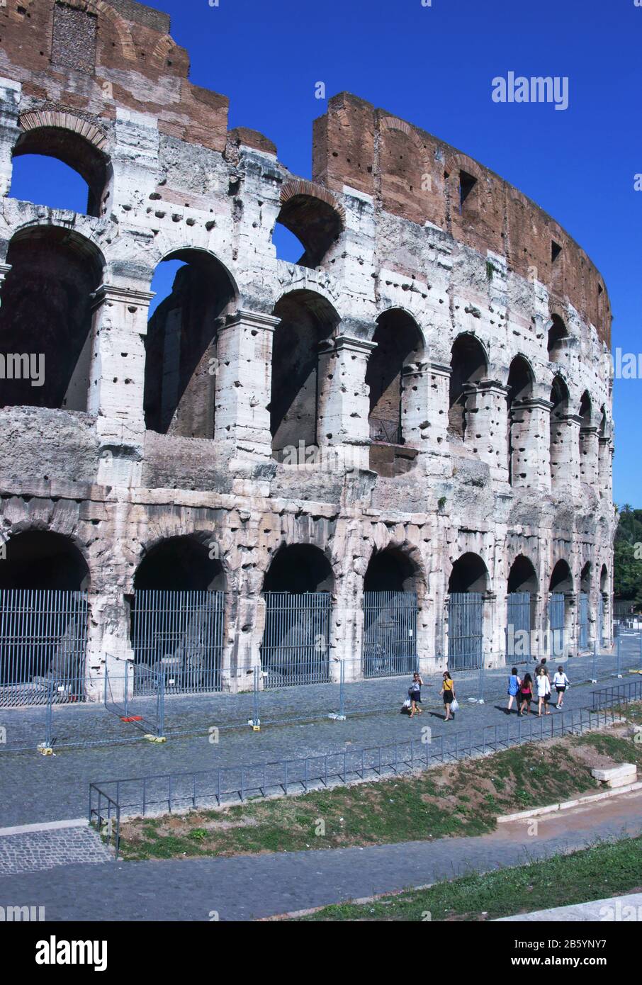 Italy.Rome.The Colosseum (Colosseo).This imposing building was erected ...