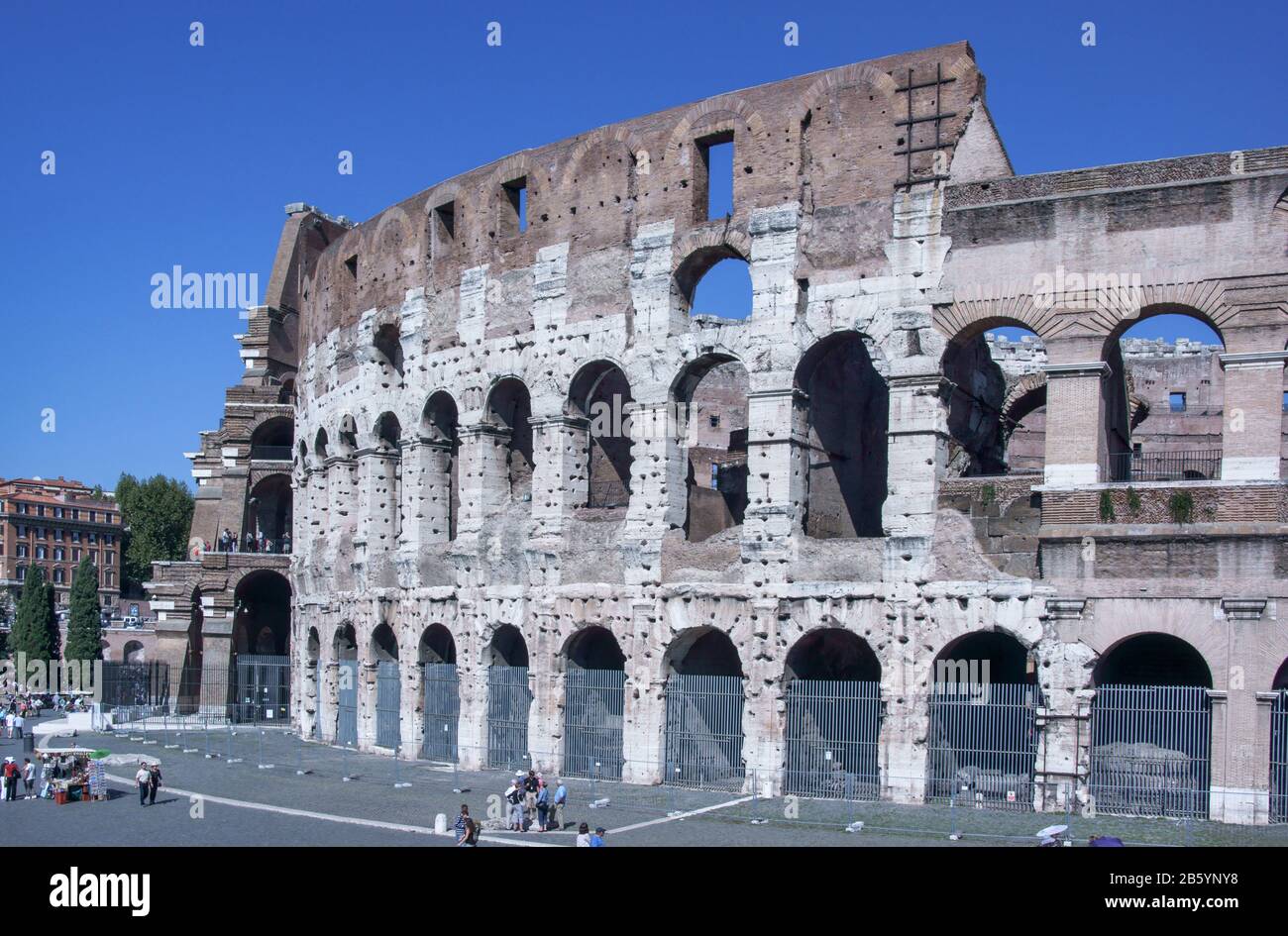 Italy.Rome.The Colosseum (Colosseo).This imposing building was erected ...