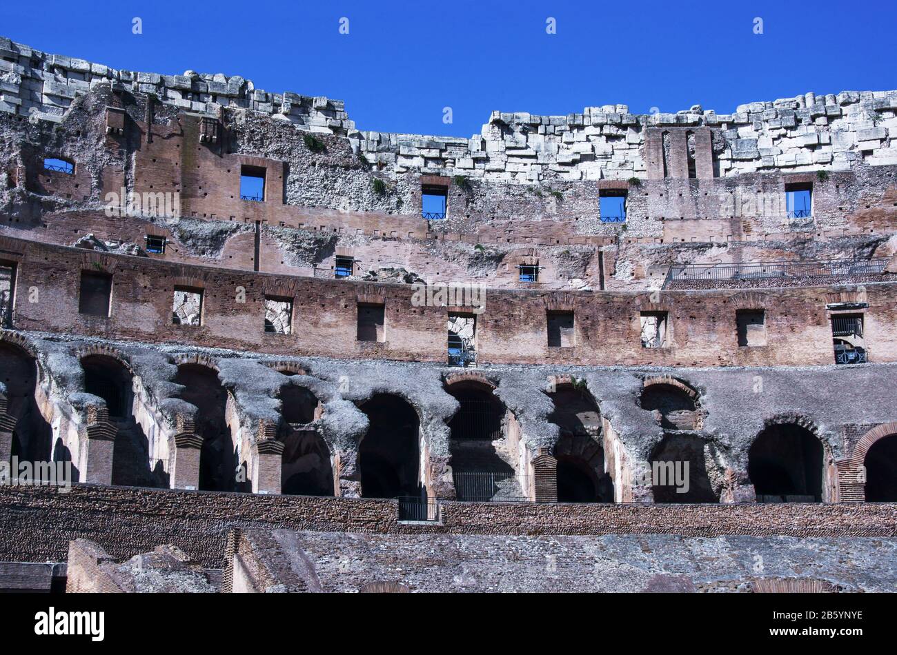 Italy.Rome.The Colosseum (Colosseo).This imposing building was erected ...