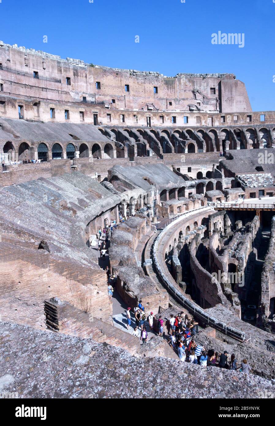 Italy.Rome.The Colosseum (Colosseo).This imposing building was erected ...