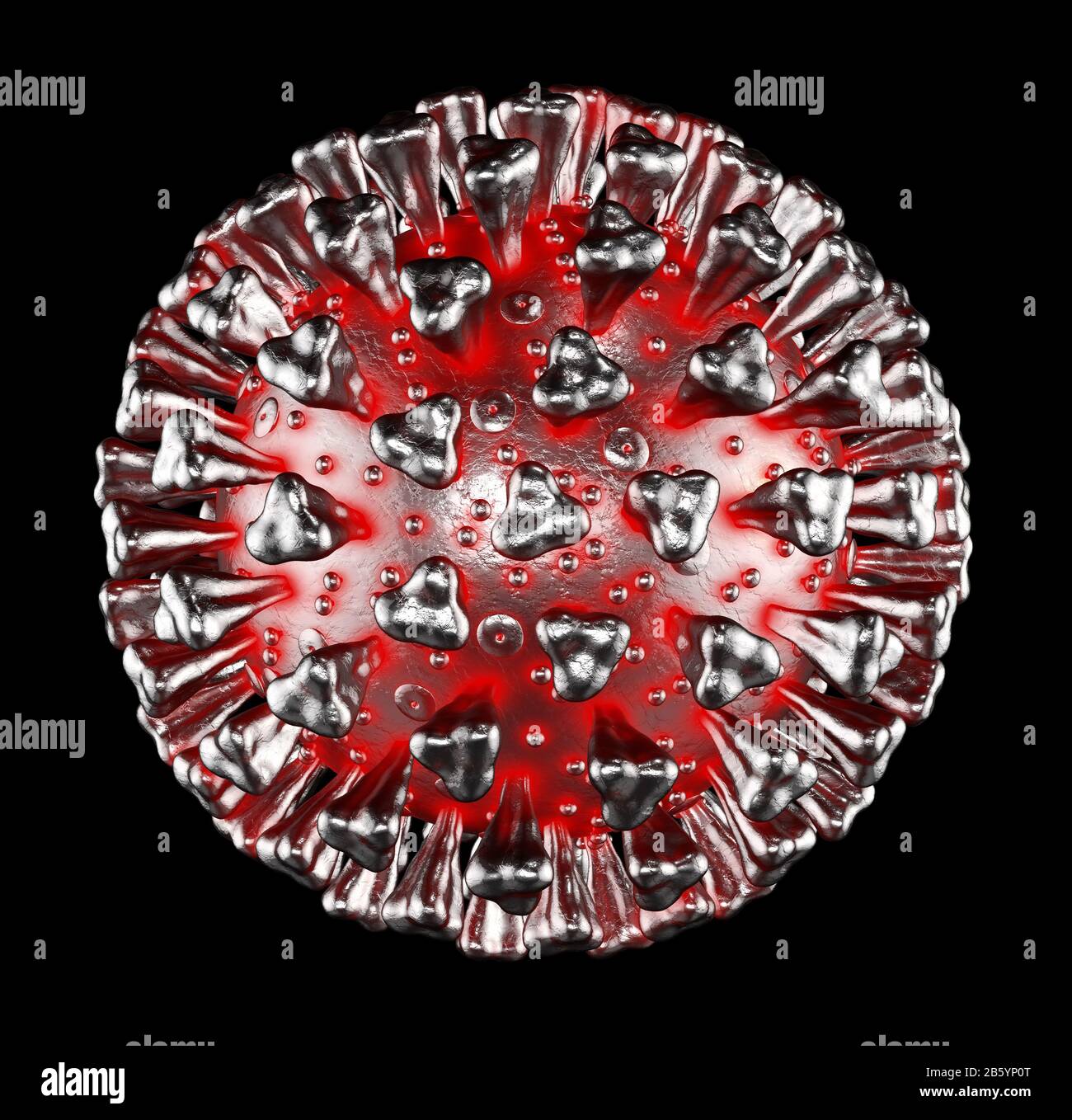 Detailed illustration of a section of Coronavirus disease COVID-19 ...