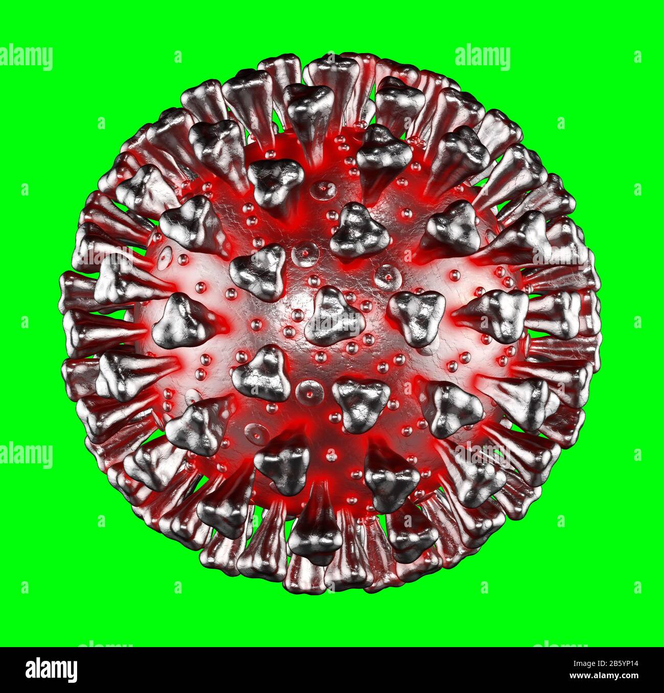 Detailed illustration of a section of Coronavirus disease COVID-19 ...