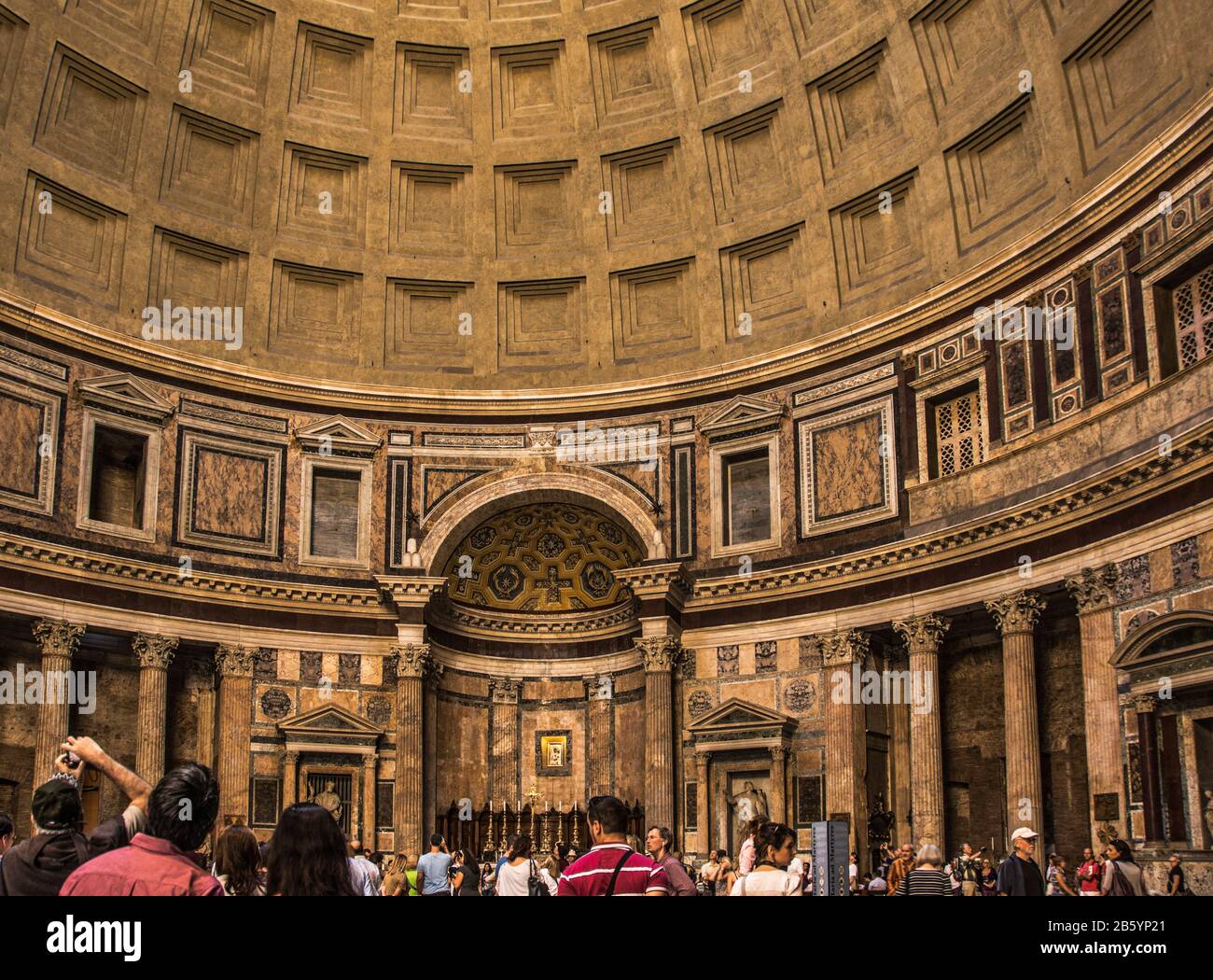 Italy.Rome.The Pantheon is in the Piazza della Rotonda. Built by ...