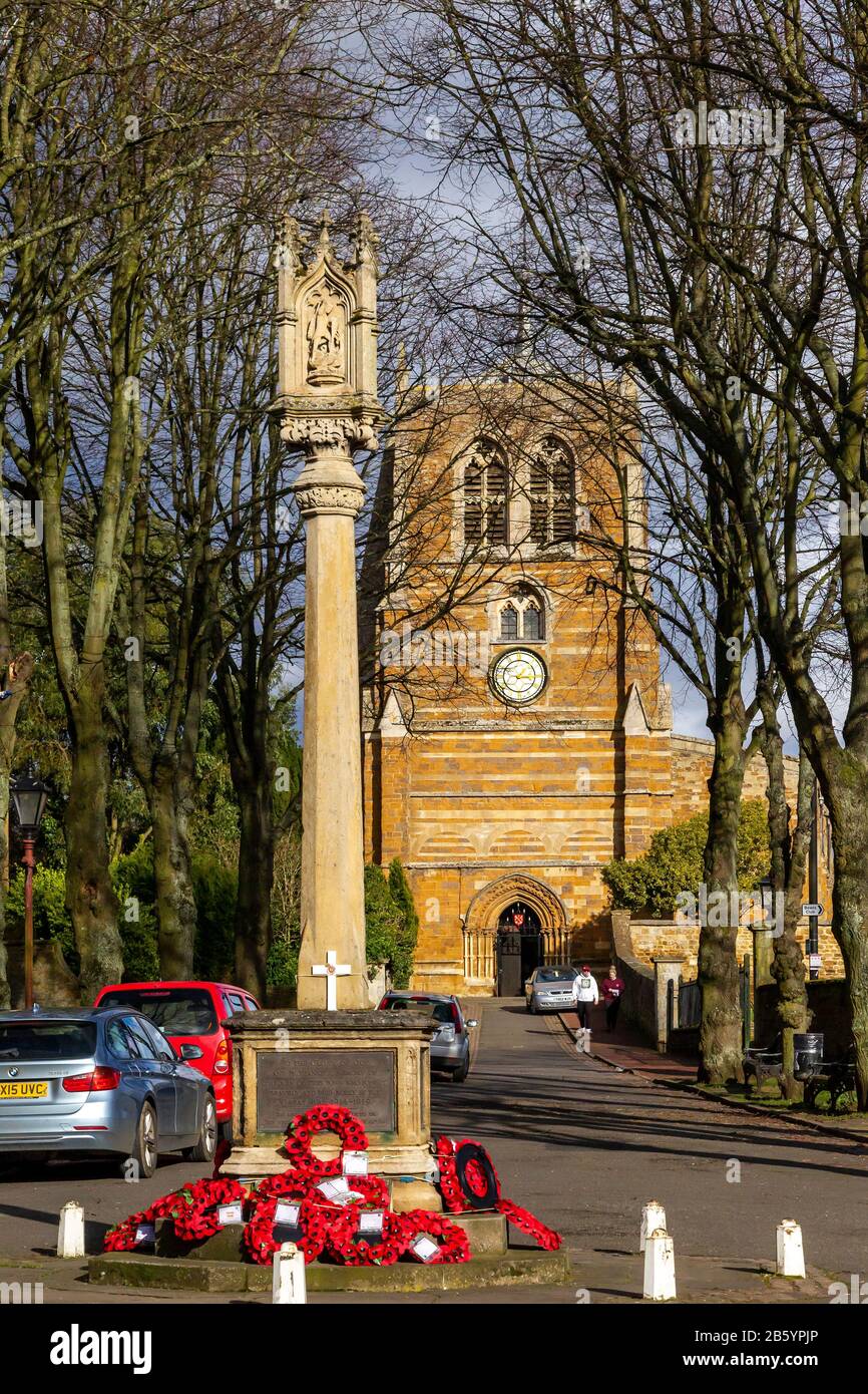 Holy Trinity, Rothwell, Northamptonshire, England, UK. The exterior of ...