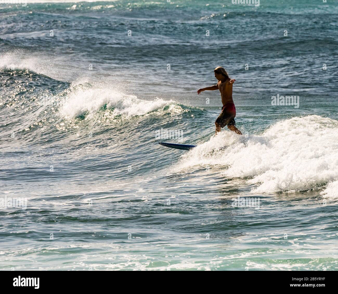 Longboard surfing hi-res stock photography and images - Alamy
