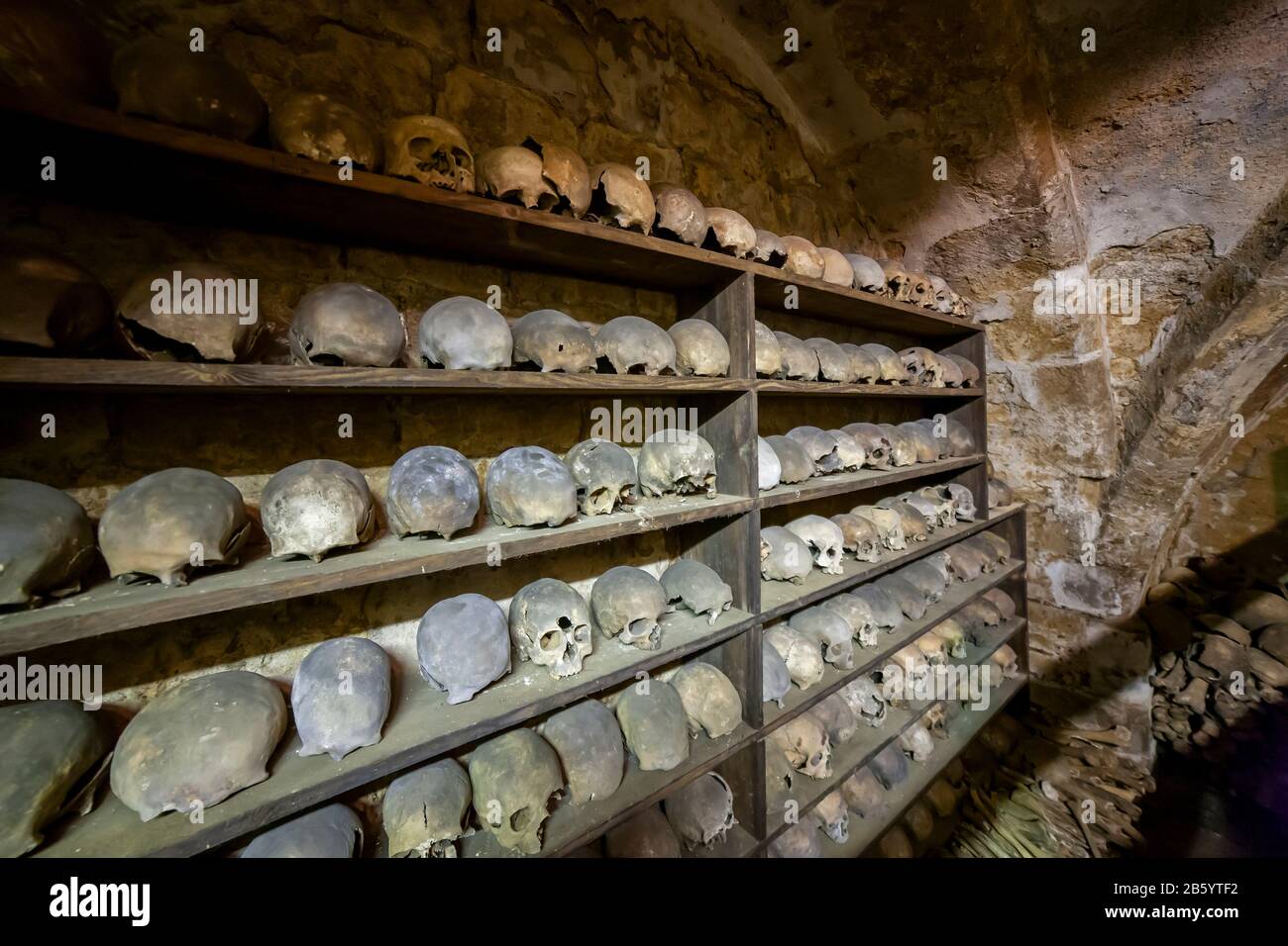 Bone Crypt - Holy Trinity, Rothwell, Northamptonshire, England, UK ...