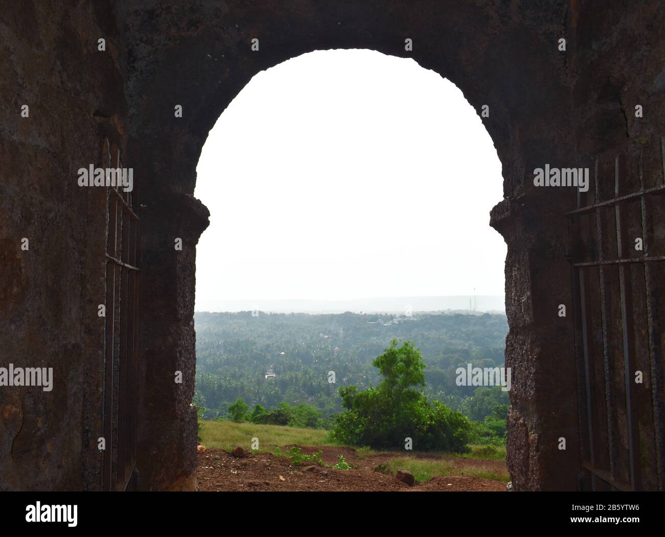 entry gate of chapora fort in goa Stock Photo - Alamy