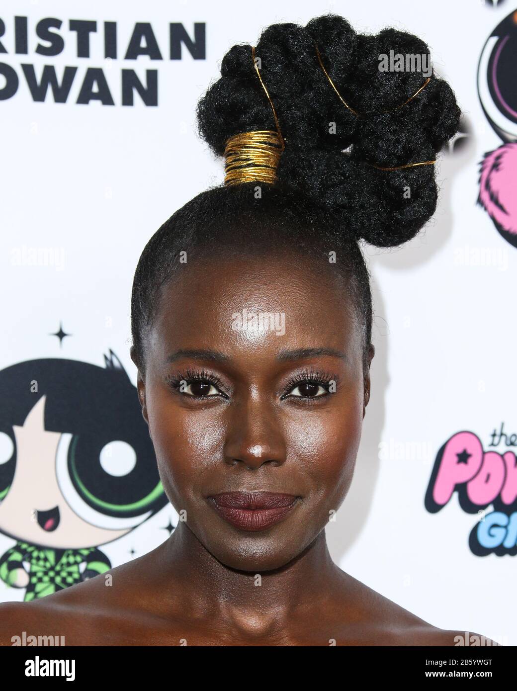 HOLLYWOOD, LOS ANGELES, CALIFORNIA, USA - MARCH 08: Actress Anna Diop ...