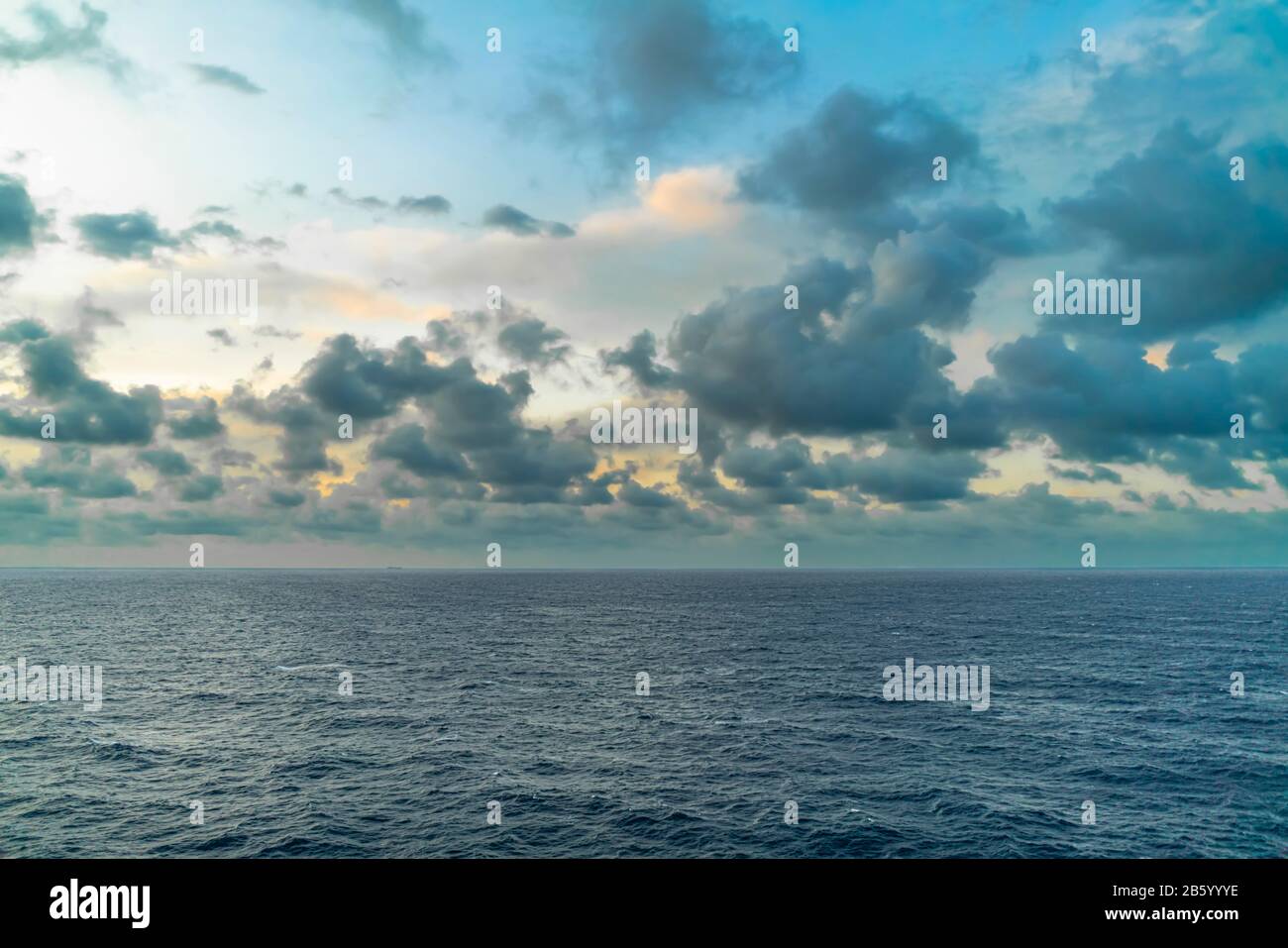 Cloudy Sky Over the Sea Stock Photo - Alamy