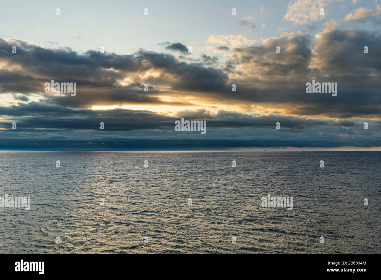 Cloudy Sky in the Sea Stock Photo - Alamy