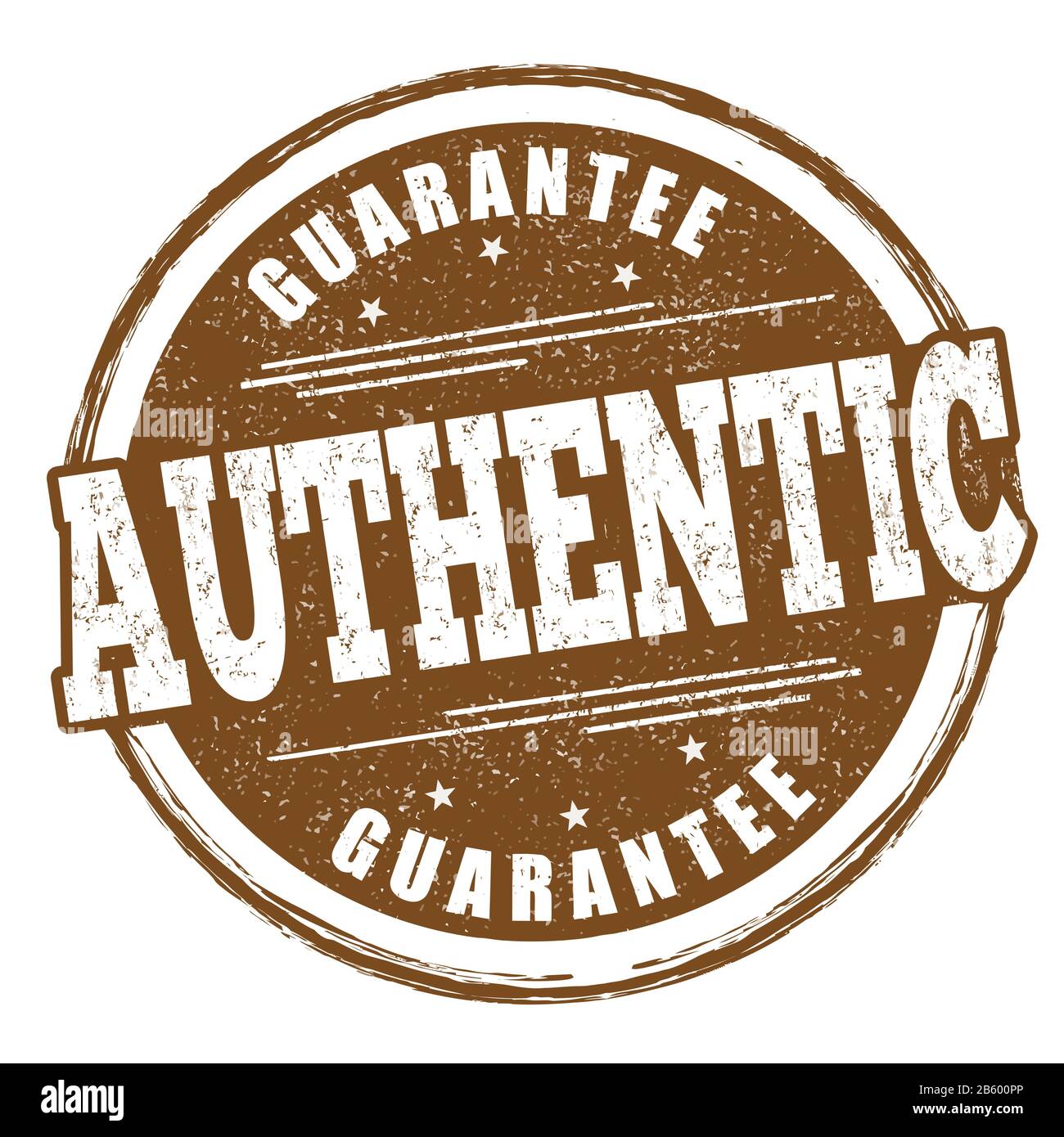 Authentic sign or stamp on white background, vector illustration Stock ...