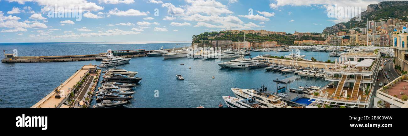 Port in Monte-Carlo, district of Monaco Stock Photo - Alamy