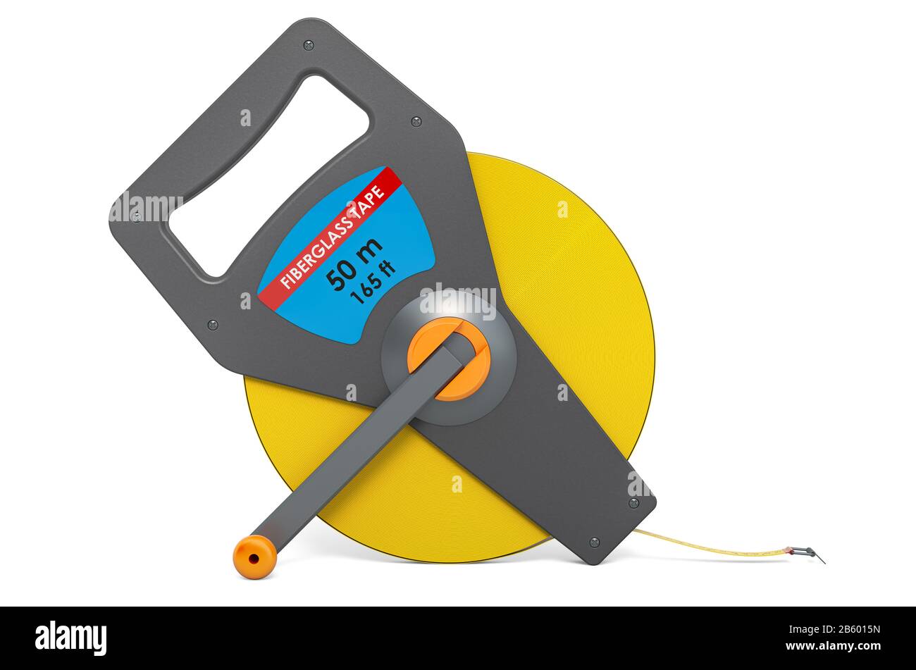 Fiberglass Long Tape Model. 3D rendering isolated on white background ...