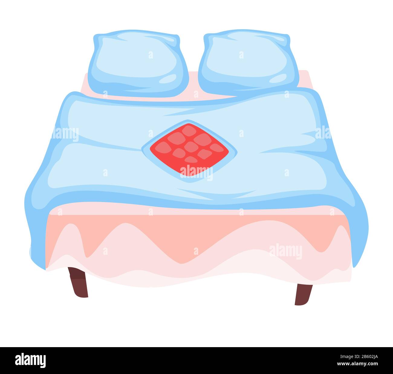 Bed linen folded Stock Vector Images - Alamy