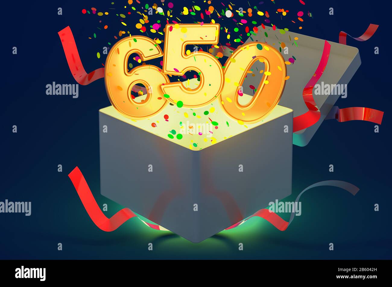 3d number 650 hi-res stock photography and images - Alamy