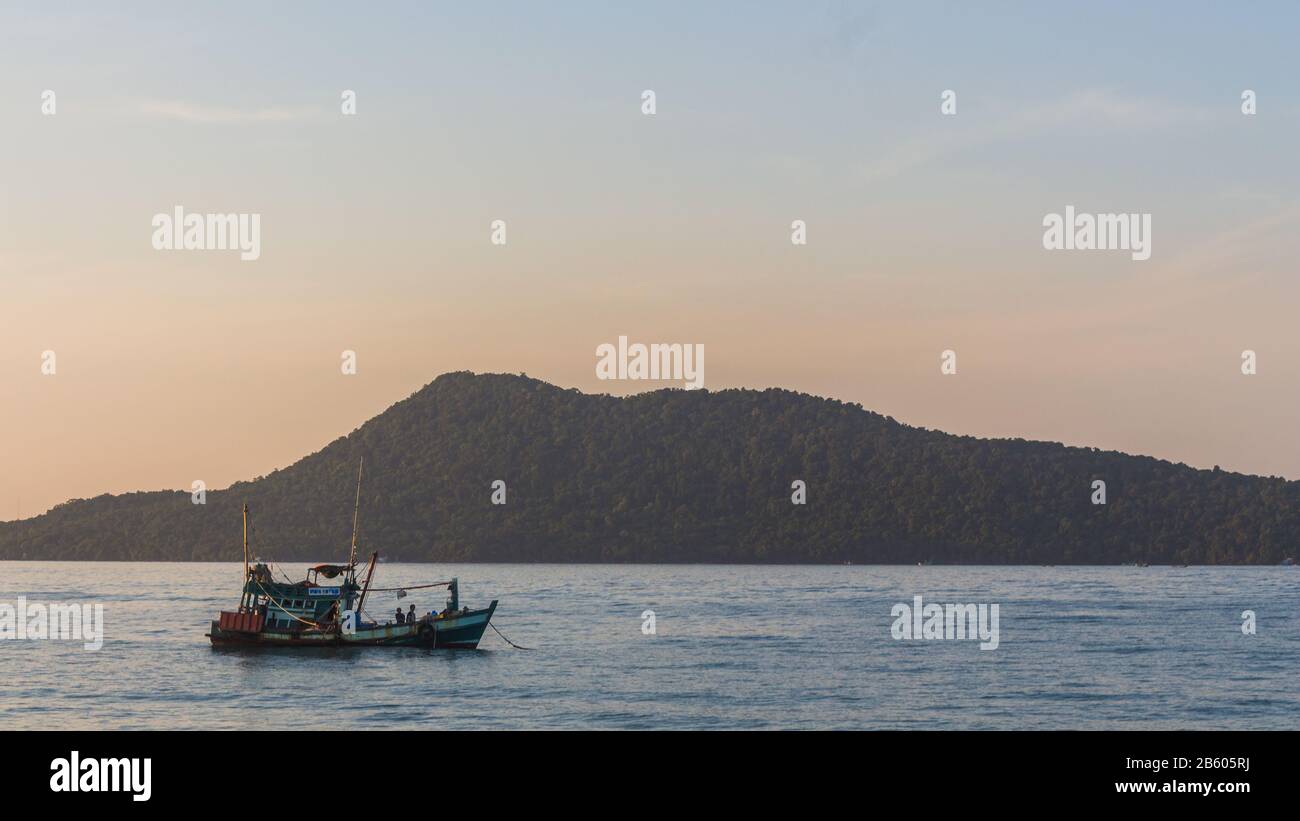 Ocean view on Koh Rong Samloem, Cambodia Stock Photo - Alamy