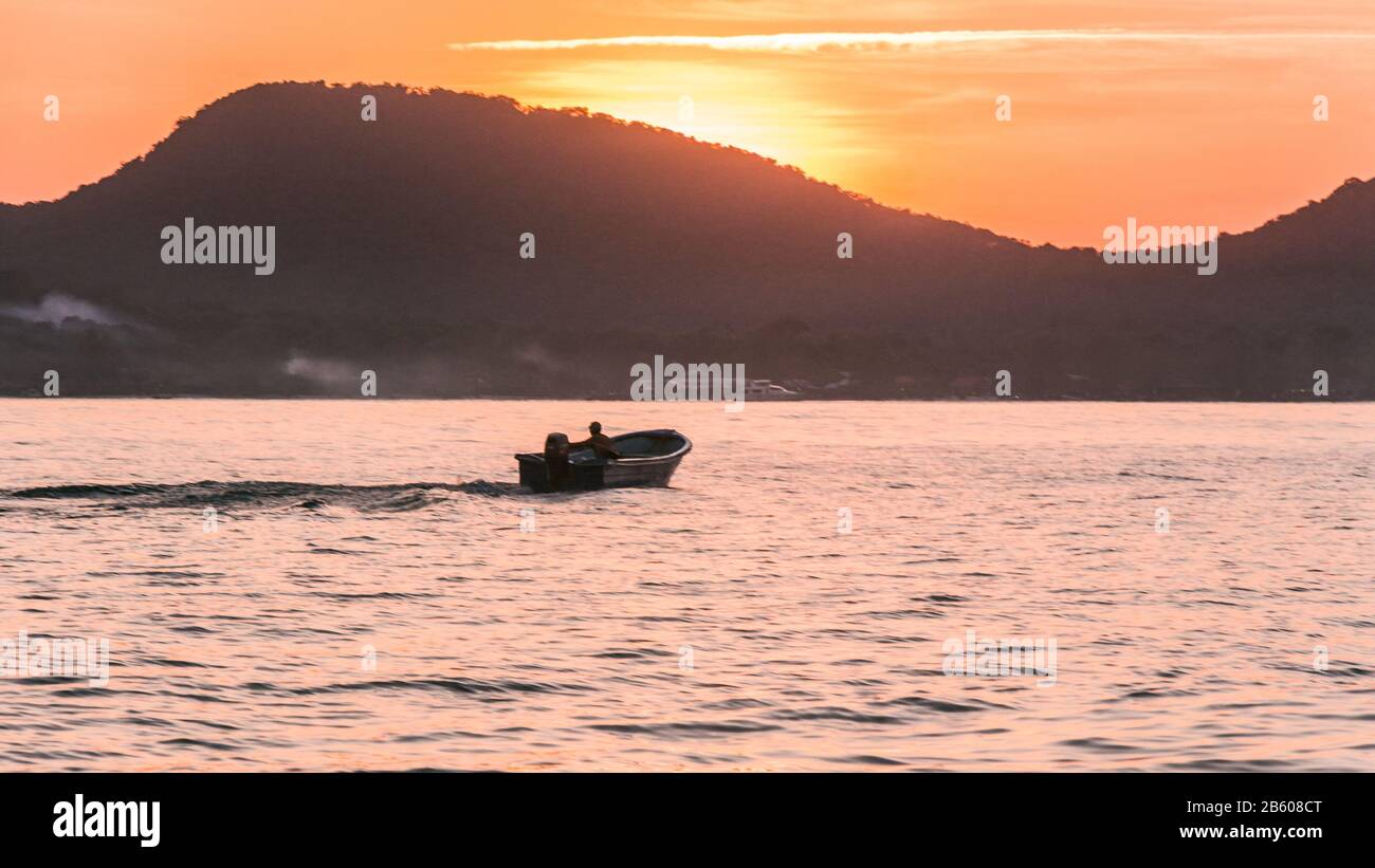 The sunset on Koh Rong Samloem, Cambodia Stock Photo - Alamy