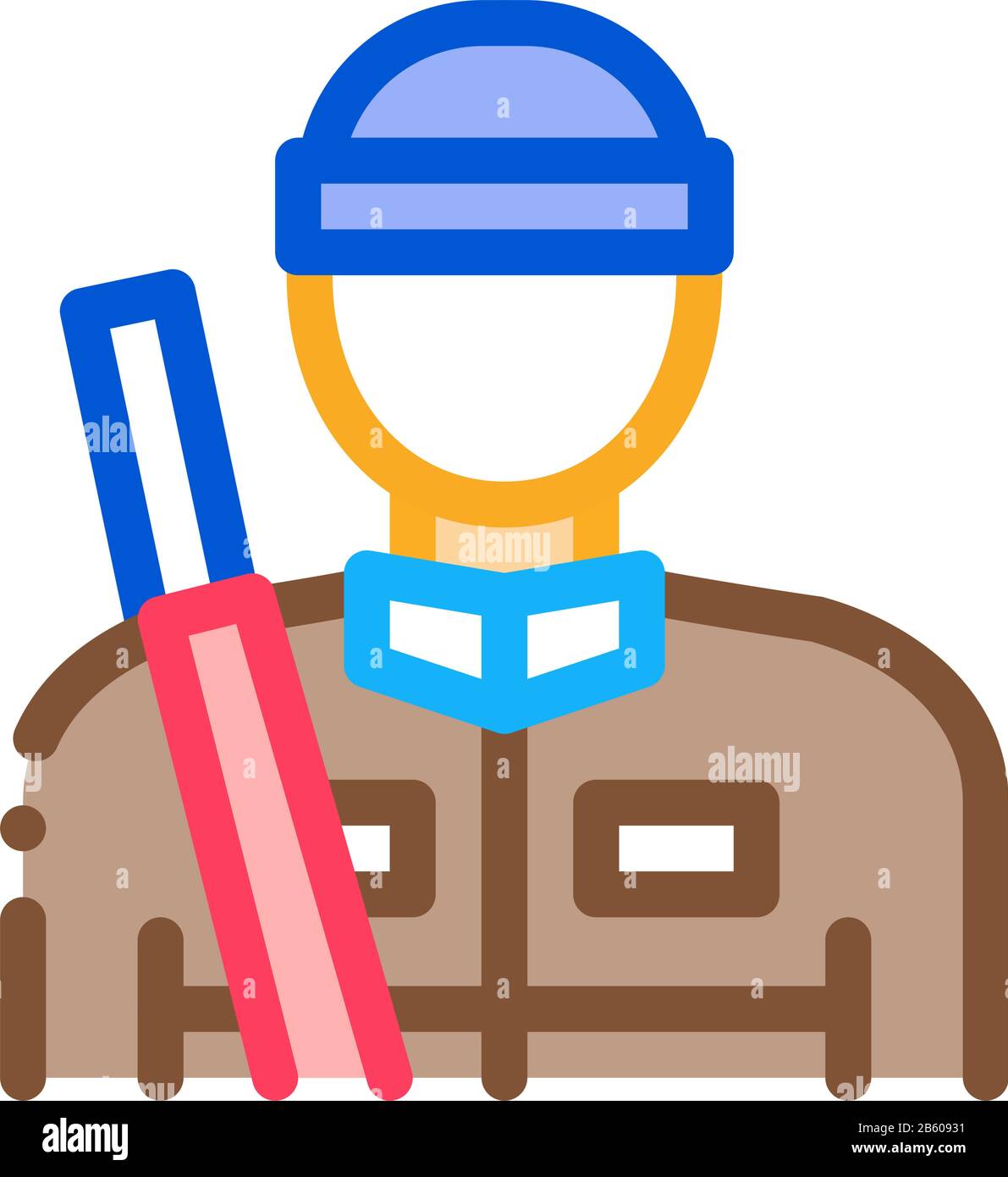 Hunter Silhouette Icon Vector Outline Illustration Stock Vector Image ...