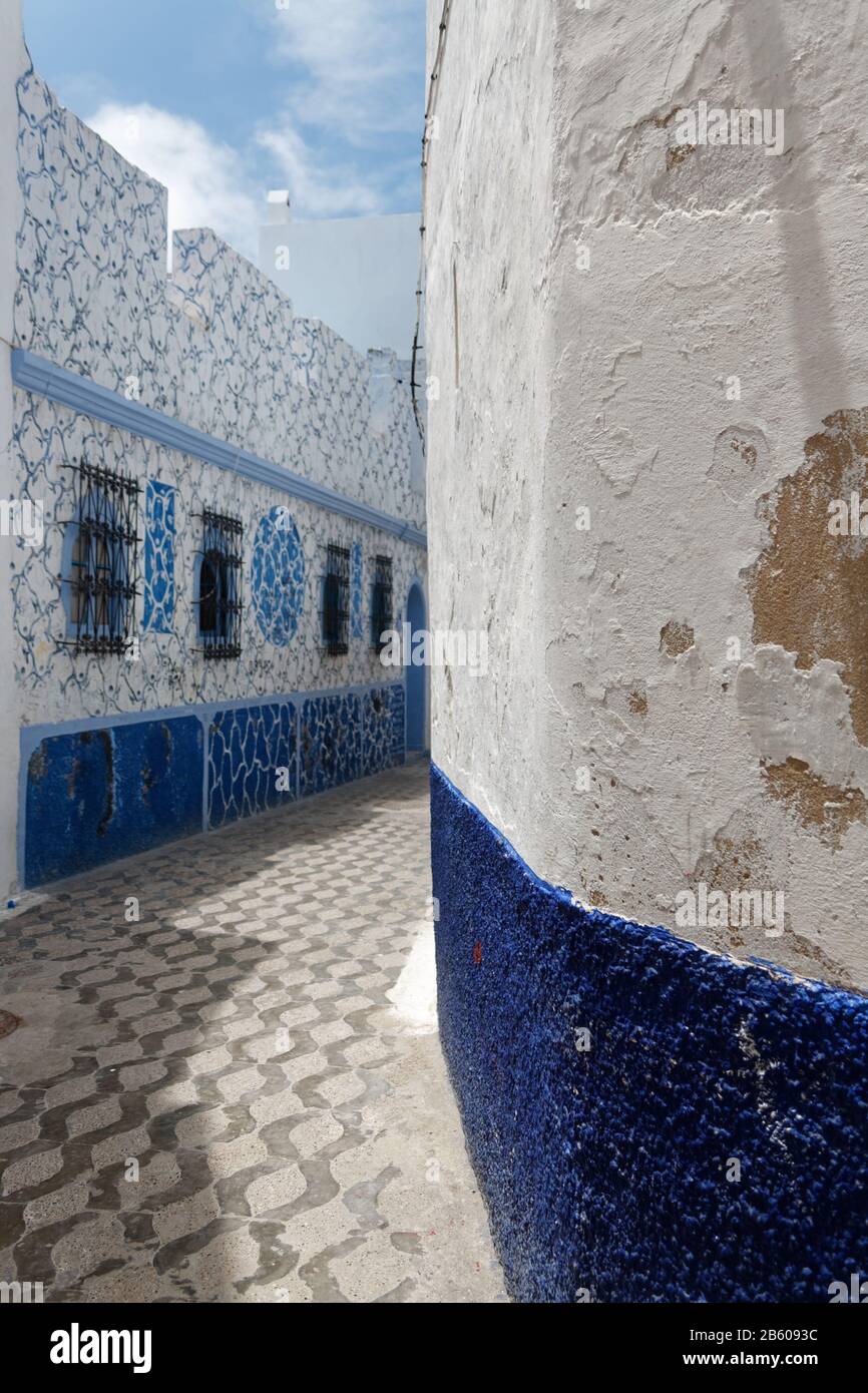 White town of Assila in Morocco Stock Photo - Alamy