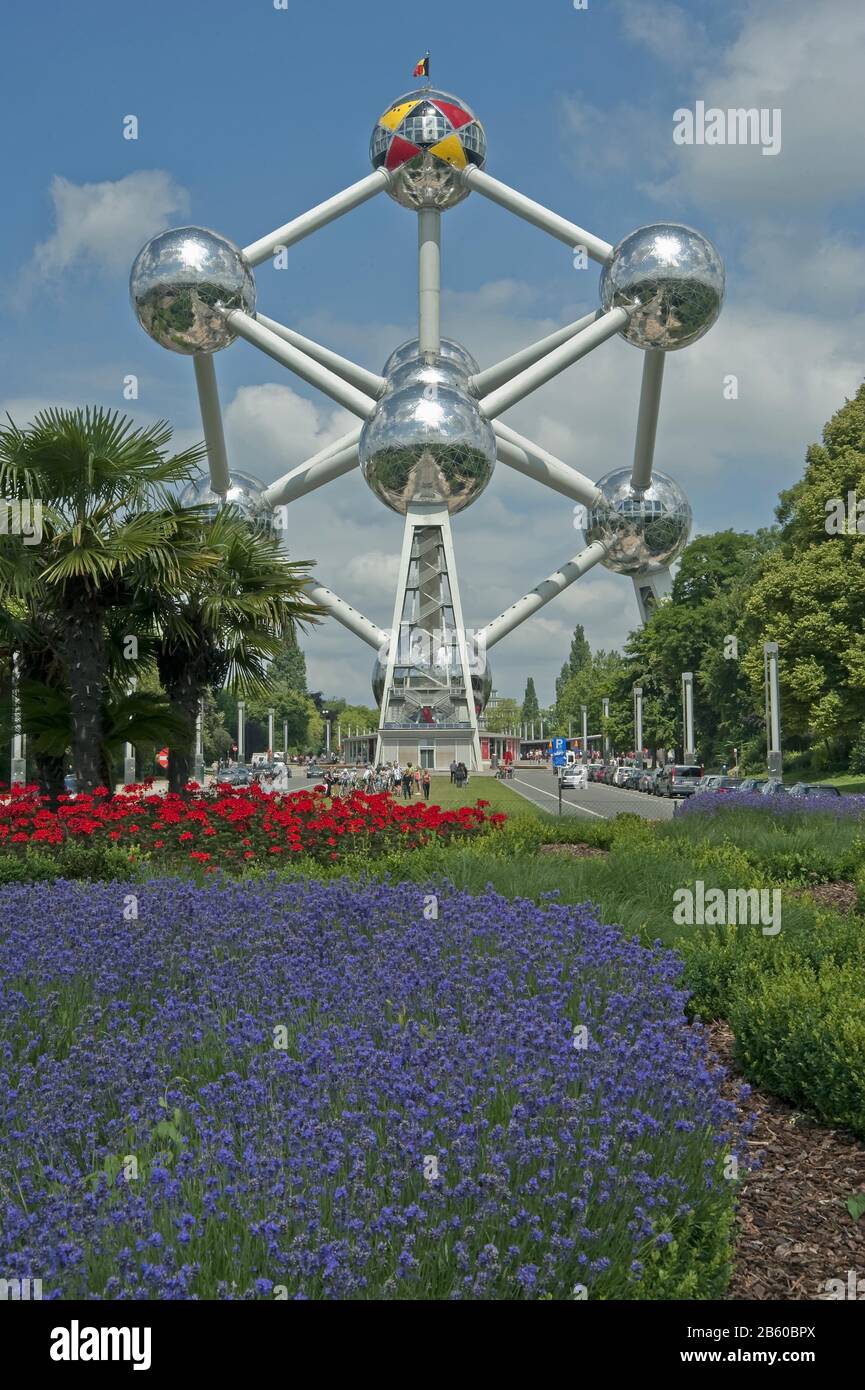Belgium, Brussels, Atomium building designed by architect Andre ...