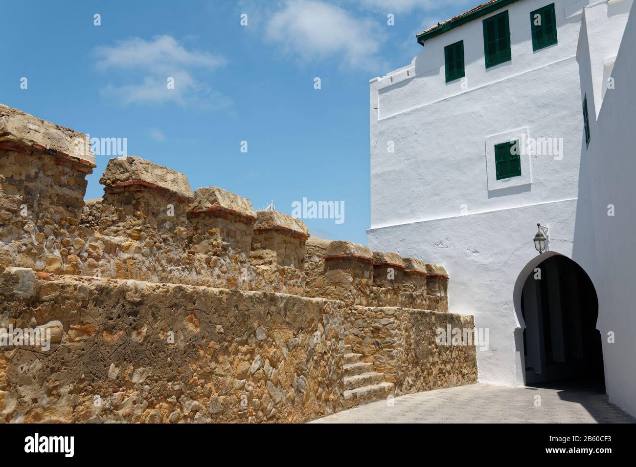 White town of Assila in Morocco Stock Photo - Alamy