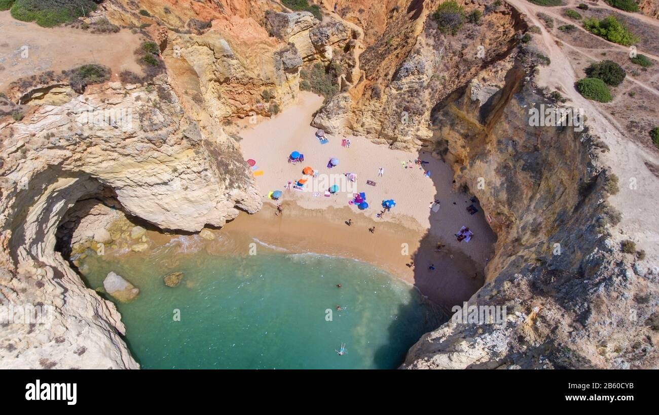 Aerial view resort coast portimao hi-res stock photography and images ...