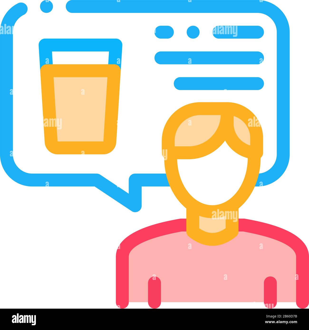 Man Talk Beer Icon Vector Outline Illustration Stock Vector Image & Art ...