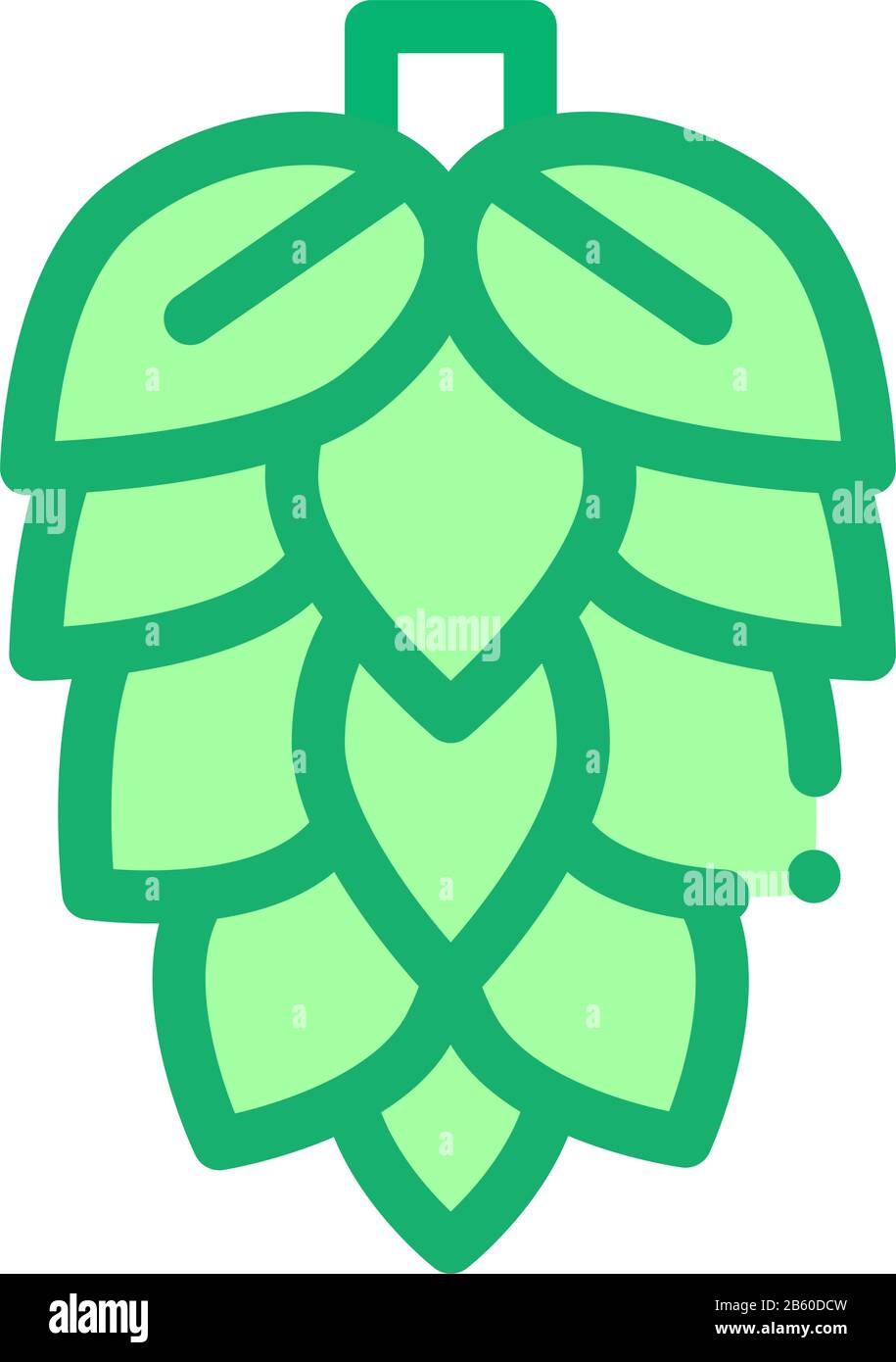 Hops Nature Plant Icon Vector Outline Illustration Stock Vector Image ...