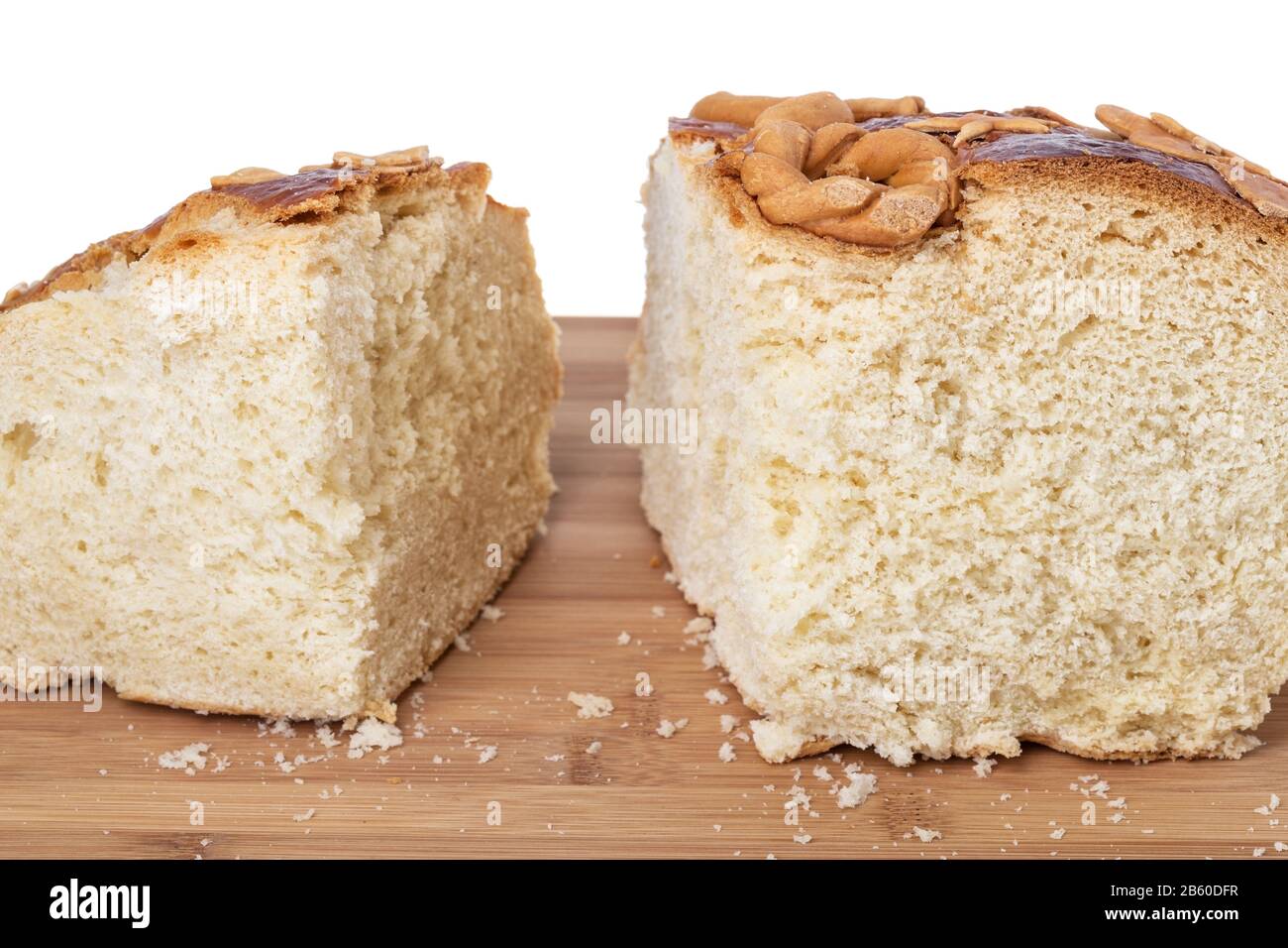 Traditional Ukrainian wedding bread called korovai or karavai with ...