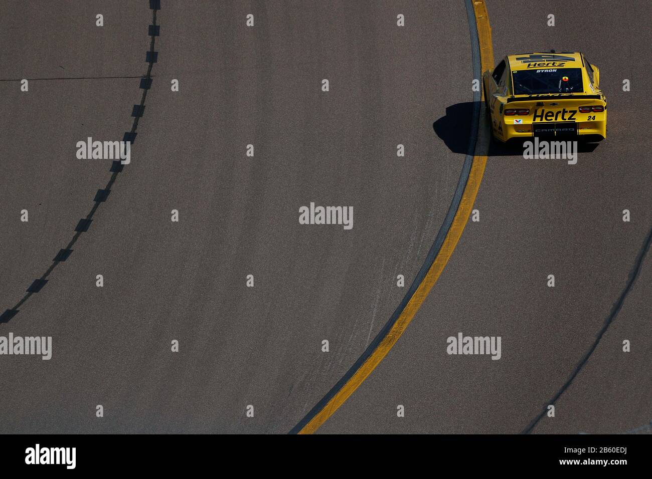 Avondale, Arizona, USA. 8th Mar, 2020. William Byron (24) races for the ...