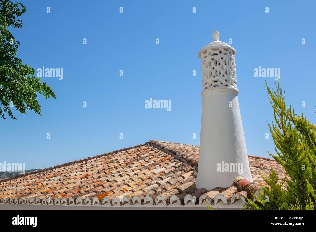 A traditional Portuguese chimney on the roof Stock Photo - Alamy