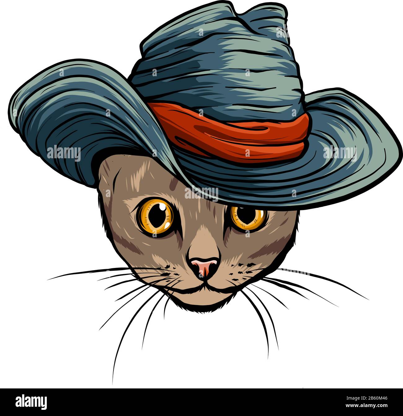 British blue portrait Stock Vector Images - Alamy