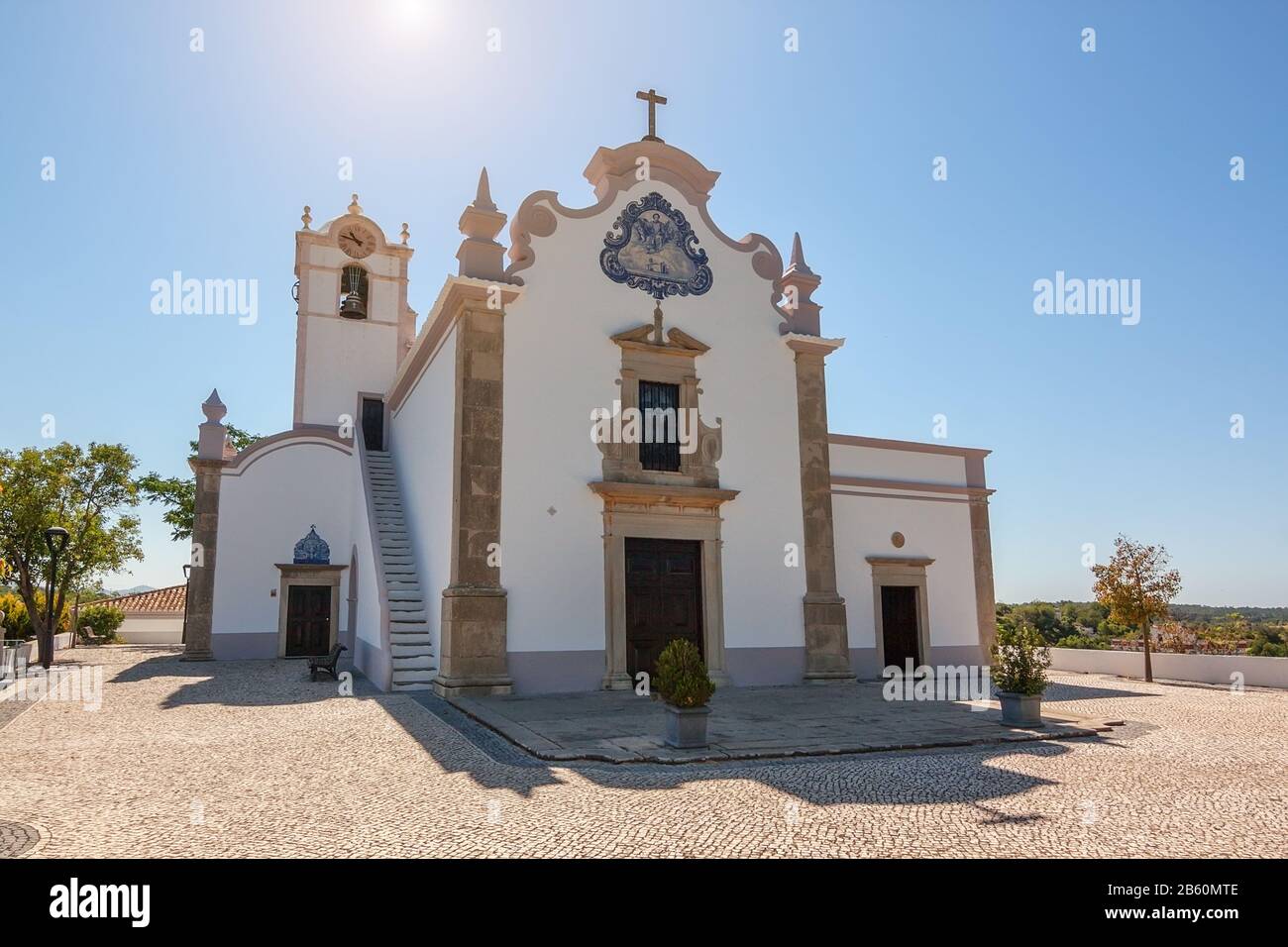 Ancient historical church in Sao Lorenco, Almancil Faro Stock Photo - Alamy