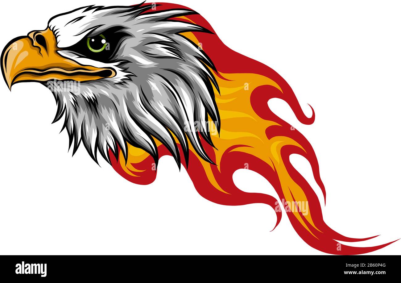 Red eagle fire Stock Vector Images - Alamy