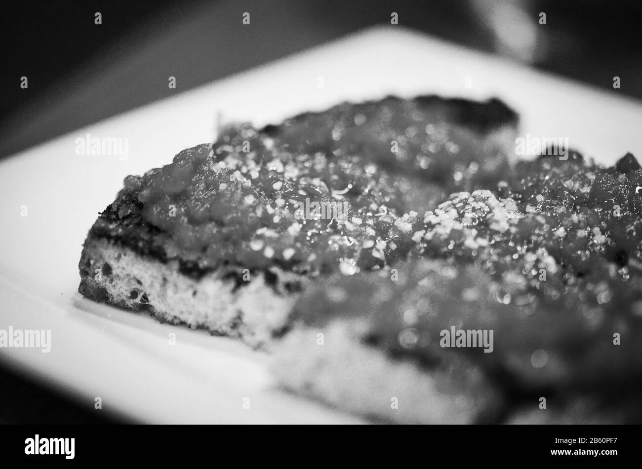Healthy spanish snack tapas Black and White Stock Photos & Images - Alamy