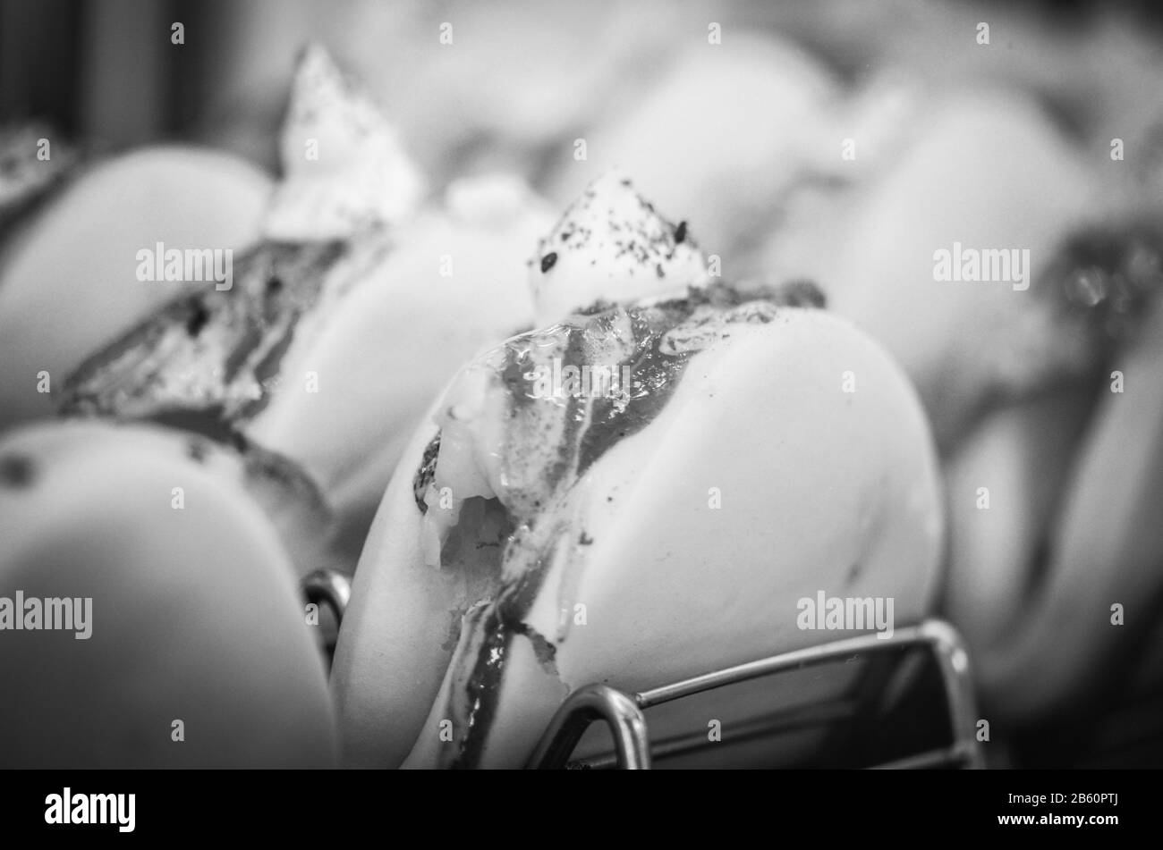 Gourmet tapas market Black and White Stock Photos & Images - Alamy