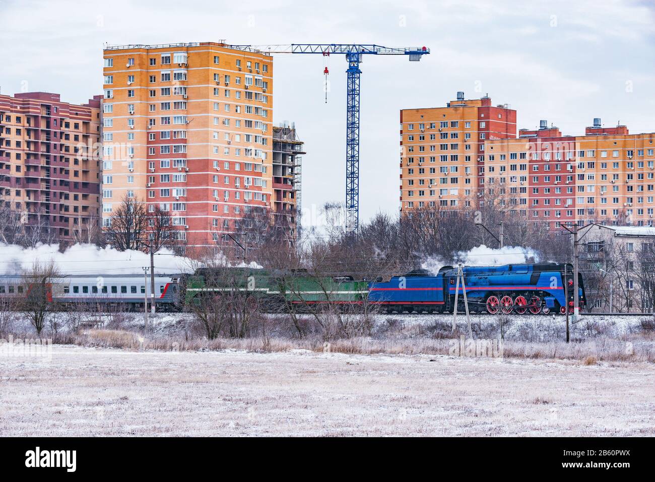 Vintage steam locomotive moves hi-res stock photography and images - Alamy
