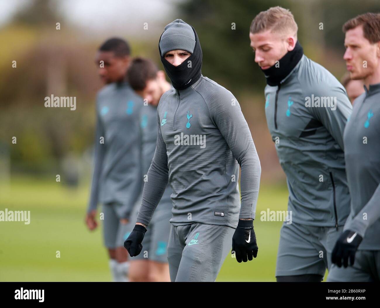 Tottenham Hotspur's Erik Lamela during a training session at the ...