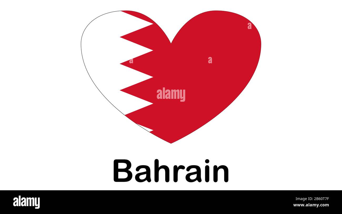 original and simple Bahrain flag isolated in official colors and ...