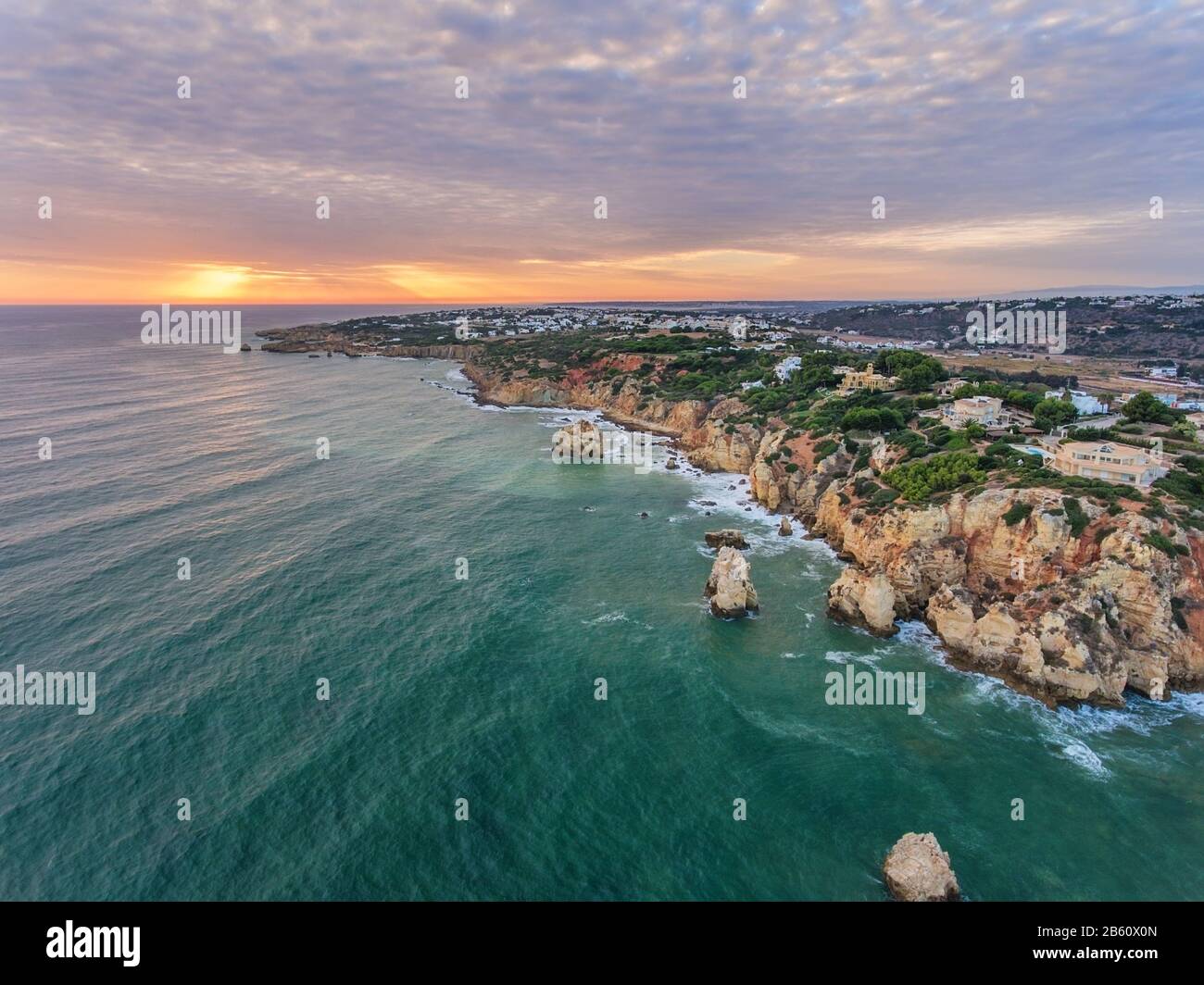 Aerial view sunset from sao hi-res stock photography and images - Alamy