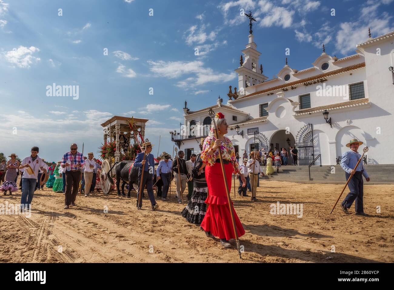 El ROCIO, ANDALUCIA, SPAIN - MAY 22: Romeria after visiting the ...