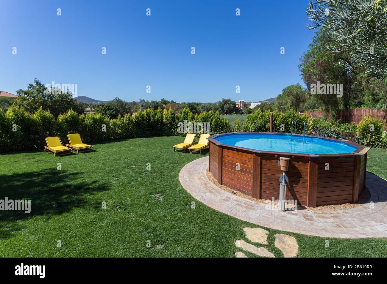 Concrete pool above ground hi-res stock photography and images - Alamy
