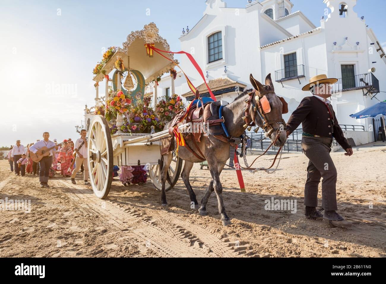 El ROCIO, ANDALUCIA, SPAIN - MAY 22: Romeria after visiting the ...