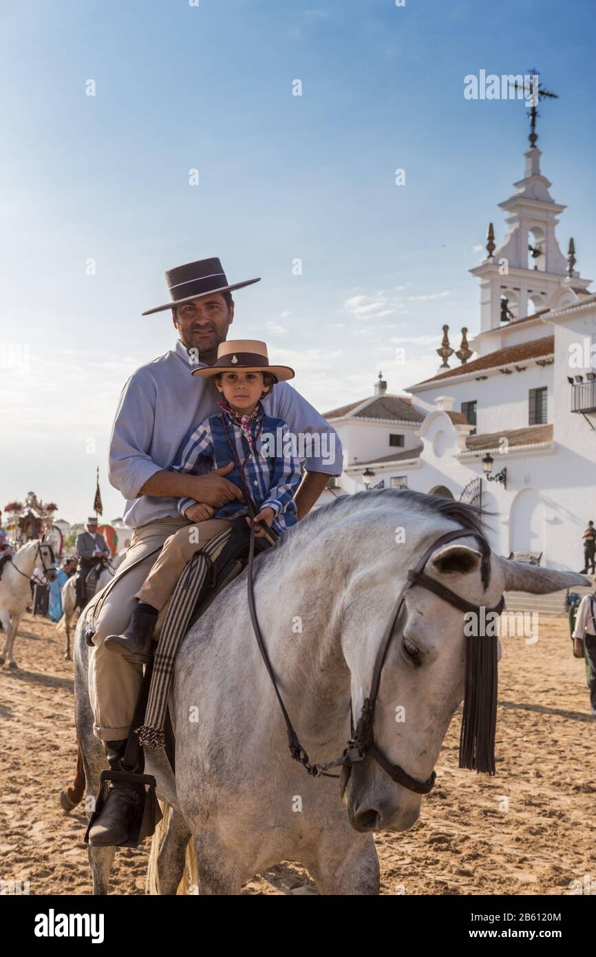 El ROCIO, ANDALUCIA, SPAIN - MAY 22: Romeria after visiting the ...