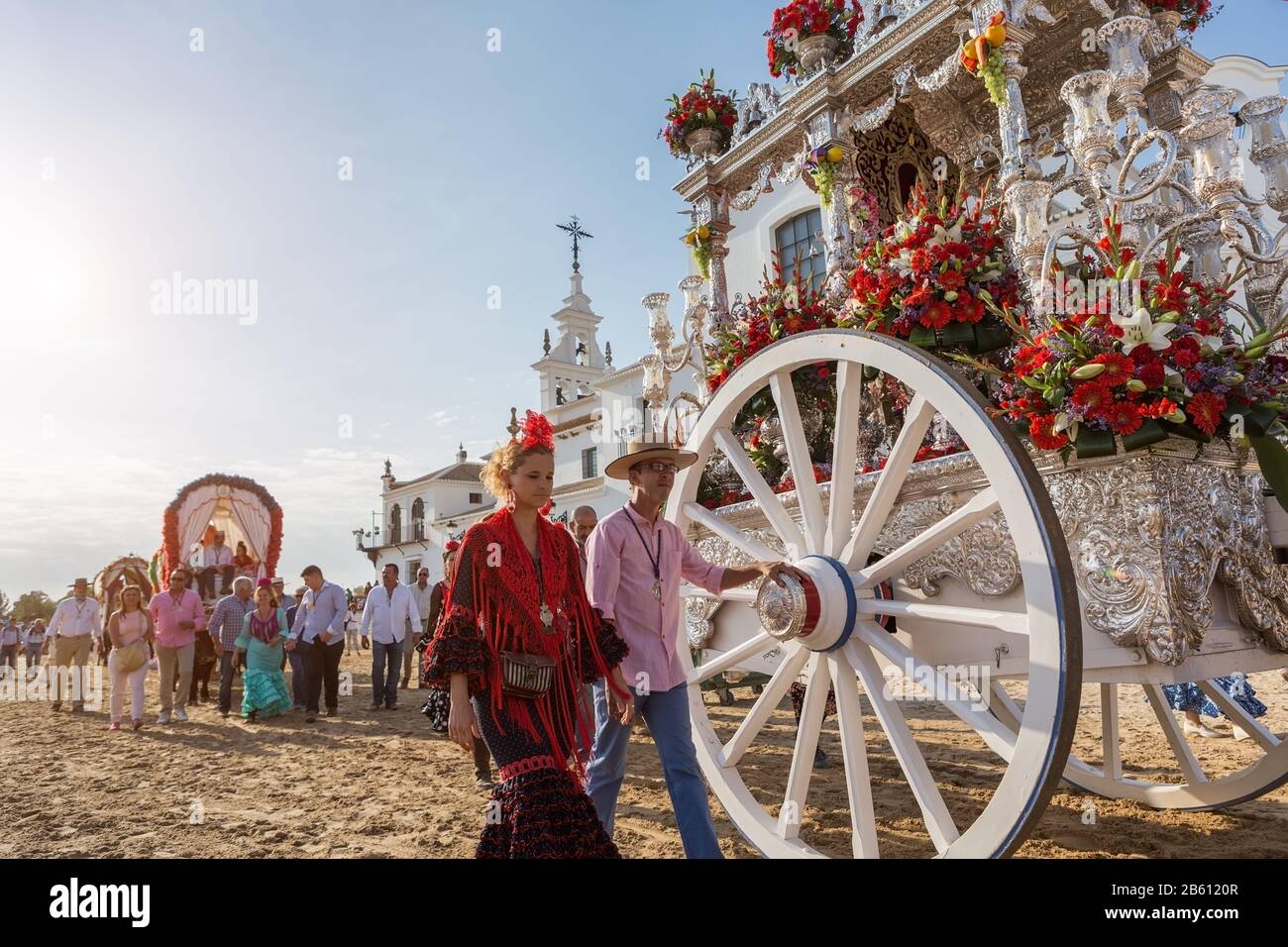 El ROCIO, ANDALUCIA, SPAIN - MAY 22: Romeria after visiting the ...