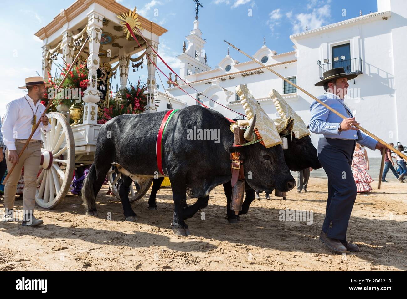 El ROCIO, ANDALUCIA, SPAIN - MAY 22: Romeria after visiting the ...