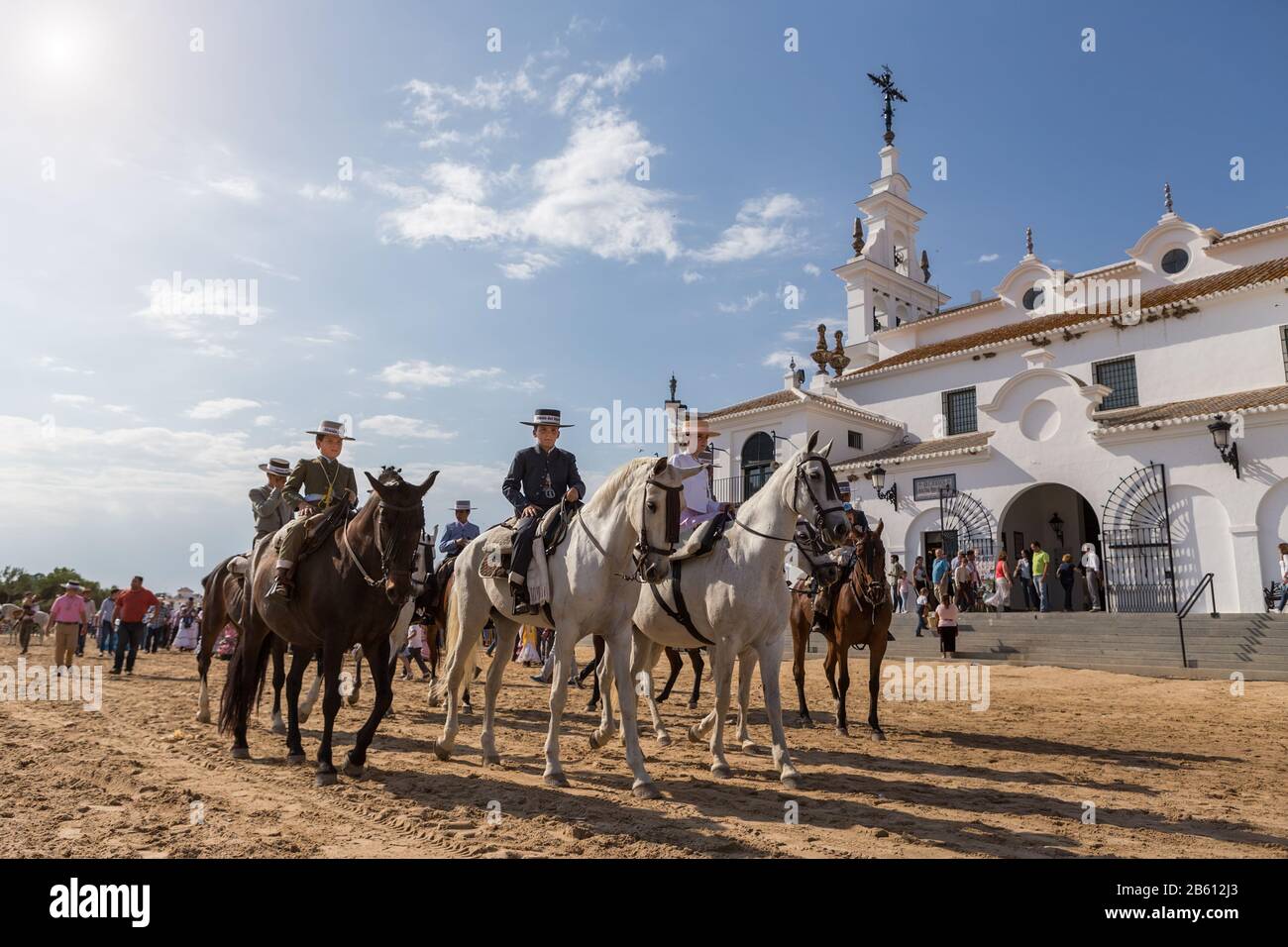 El ROCIO, ANDALUCIA, SPAIN - MAY 22: Romeria after visiting the ...