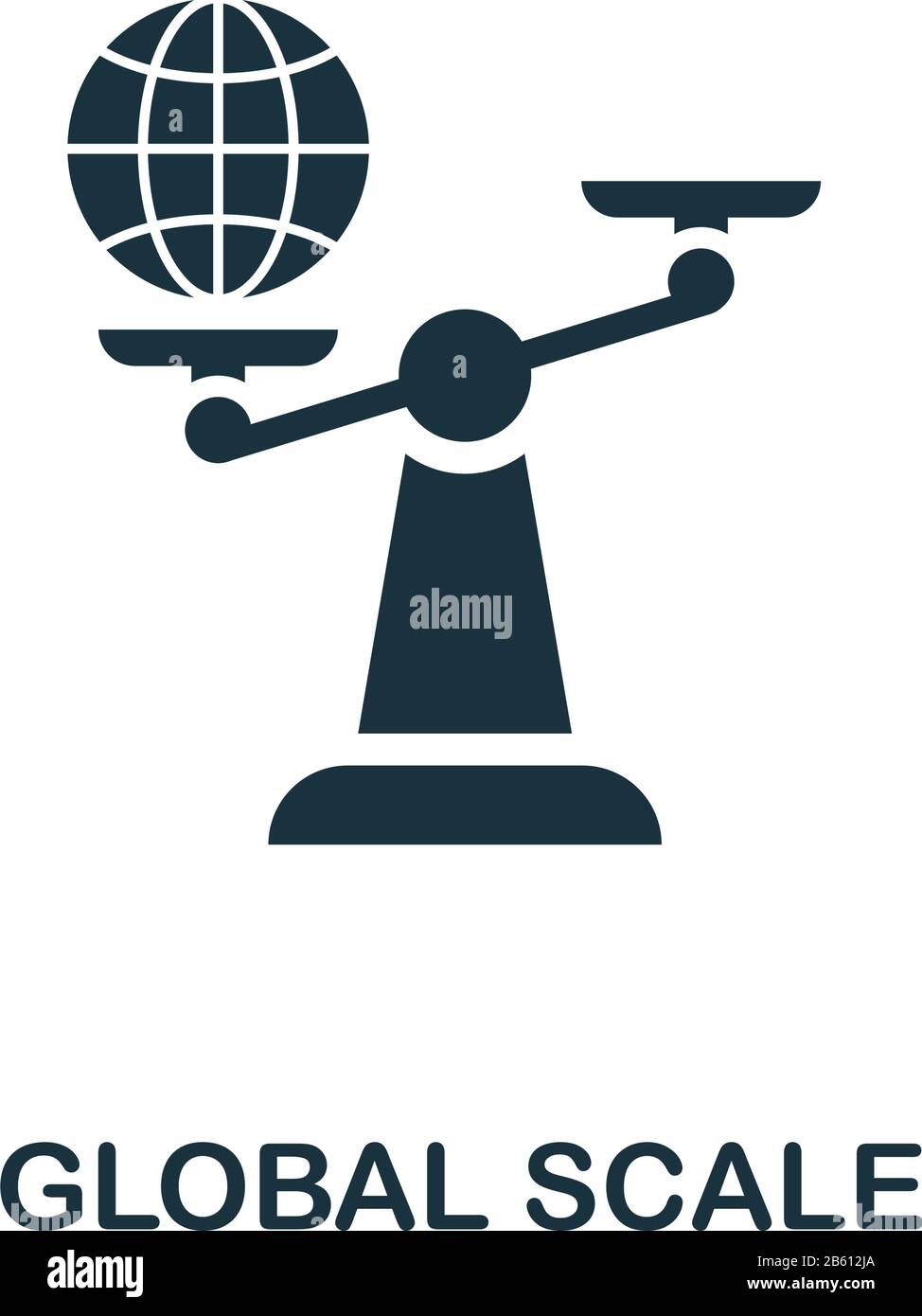 Global Scale icon. Simple element from business disruption collection ...