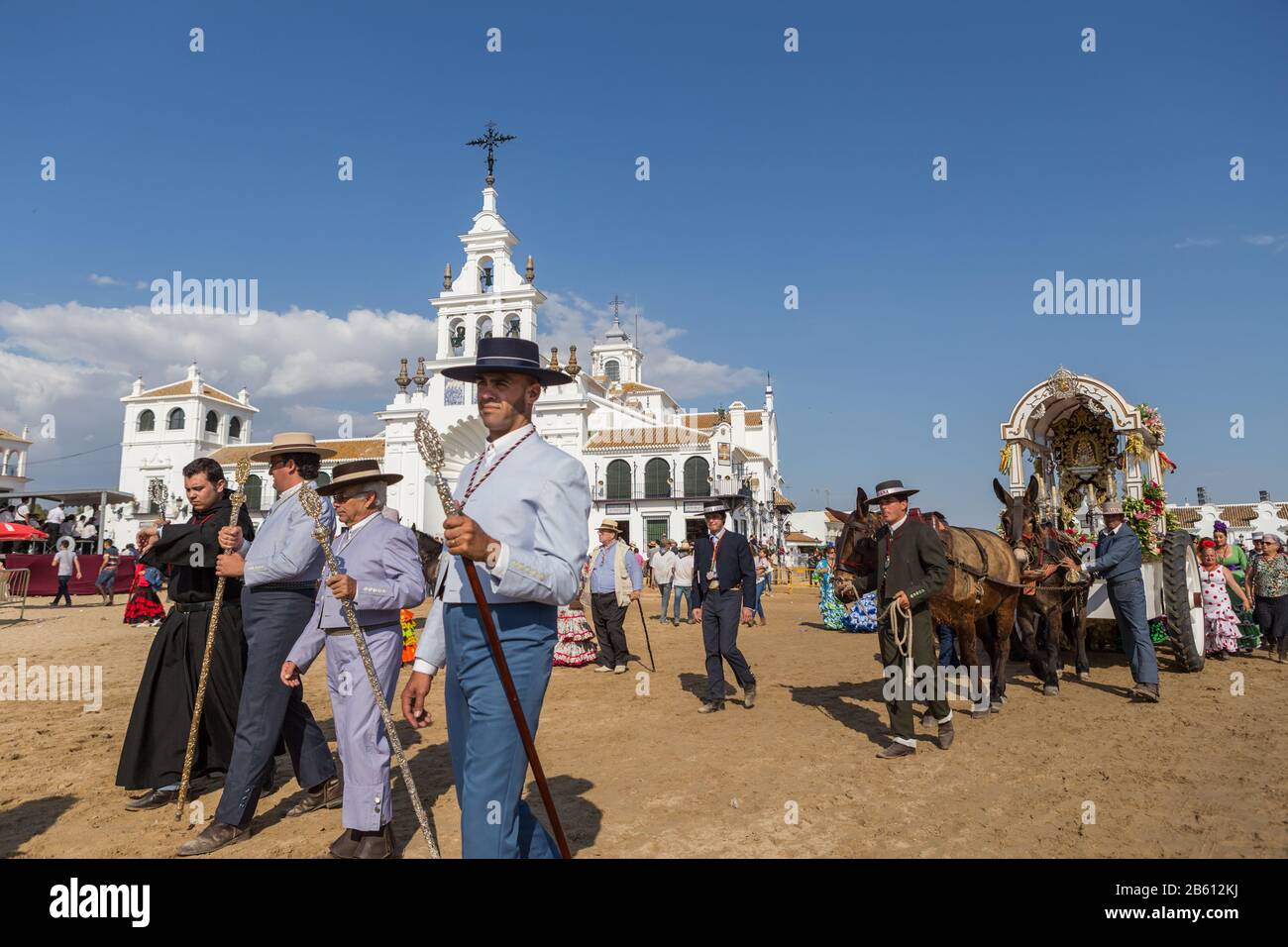El ROCIO, ANDALUCIA, SPAIN - MAY 22: Romeria after visiting the ...